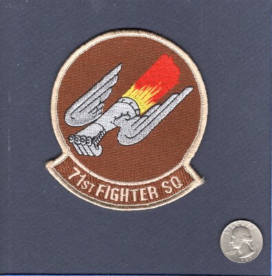 71st FS IRONMEN USAF F-15 EAGLE Fighter Desert Tan Squadron Patch | eBay