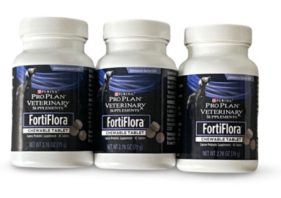 New 3 Purina FortiFlora Pro Plan Canine Probiotic Supplement 45 ...