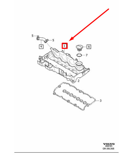 NEW VOLVO XC90 MK2 ENGINE VALVE COVER 32213460 ORIGINAL | eBay