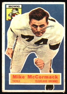 1956 Topps Mike McCormack #105 Cleveland Browns | eBay