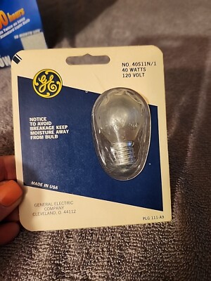 GE High Intensity LAMP BULB - 40 WATT - 120V PLG111-A9 VINTAGE | eBay