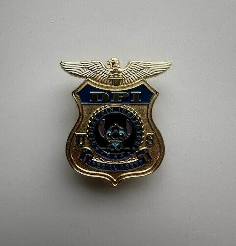 Stitch Disney Pin Inspector Fantasy Pin Pin Shaped Like Badge DPI ...