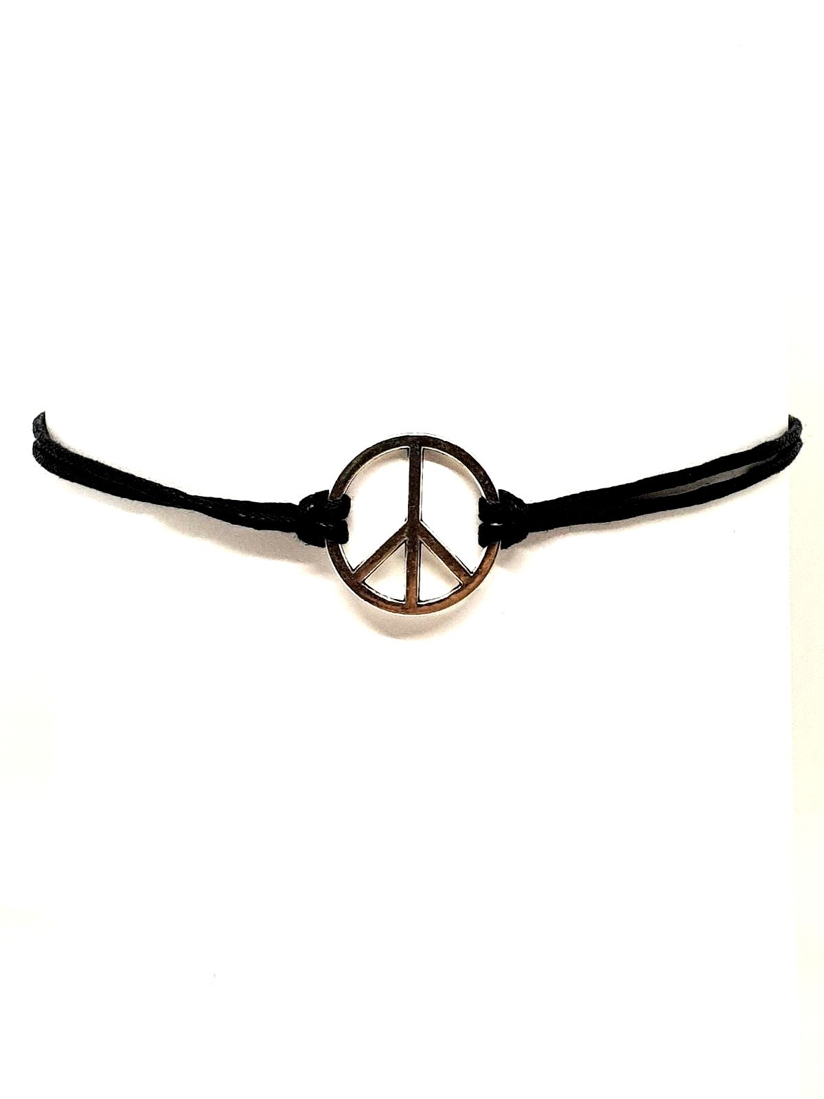 CND Peace Sign Necklace Pendant Extinction Rebellion Choker Cord Boho ...