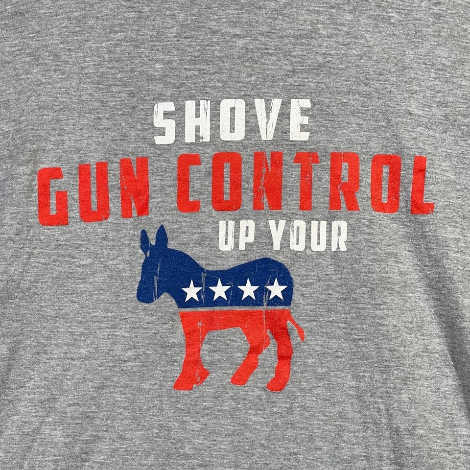 Kentucky Gun Co Short Sleeve T-Shirt Mens Size Large "Gun Control" Gray ...