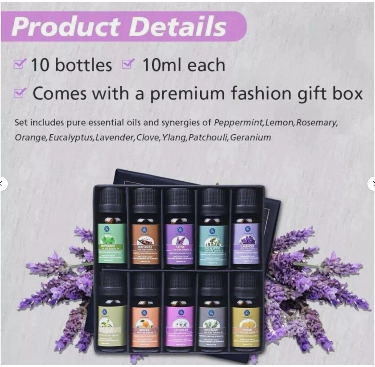 10 Lagunamoon Essential Oils,Top 10 Pure Aromatherapy Oils Gift Set all diffuser | eBay UK