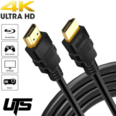 PREMIUM ULTRAHD HDMI CABLE HIGH SPEED 4K 2160p 3D LEAD 1m/2m/3m/4m/5m ...