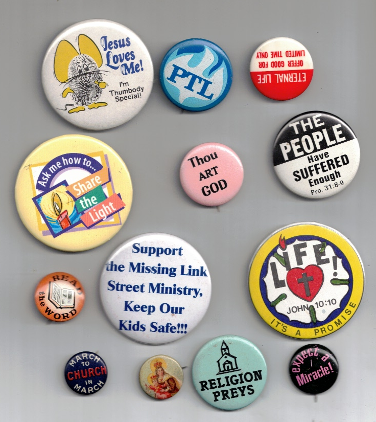 Vintage CHRISTIAN RELIGIOUS Jesus bible Pins Buttons lot 14 | eBay