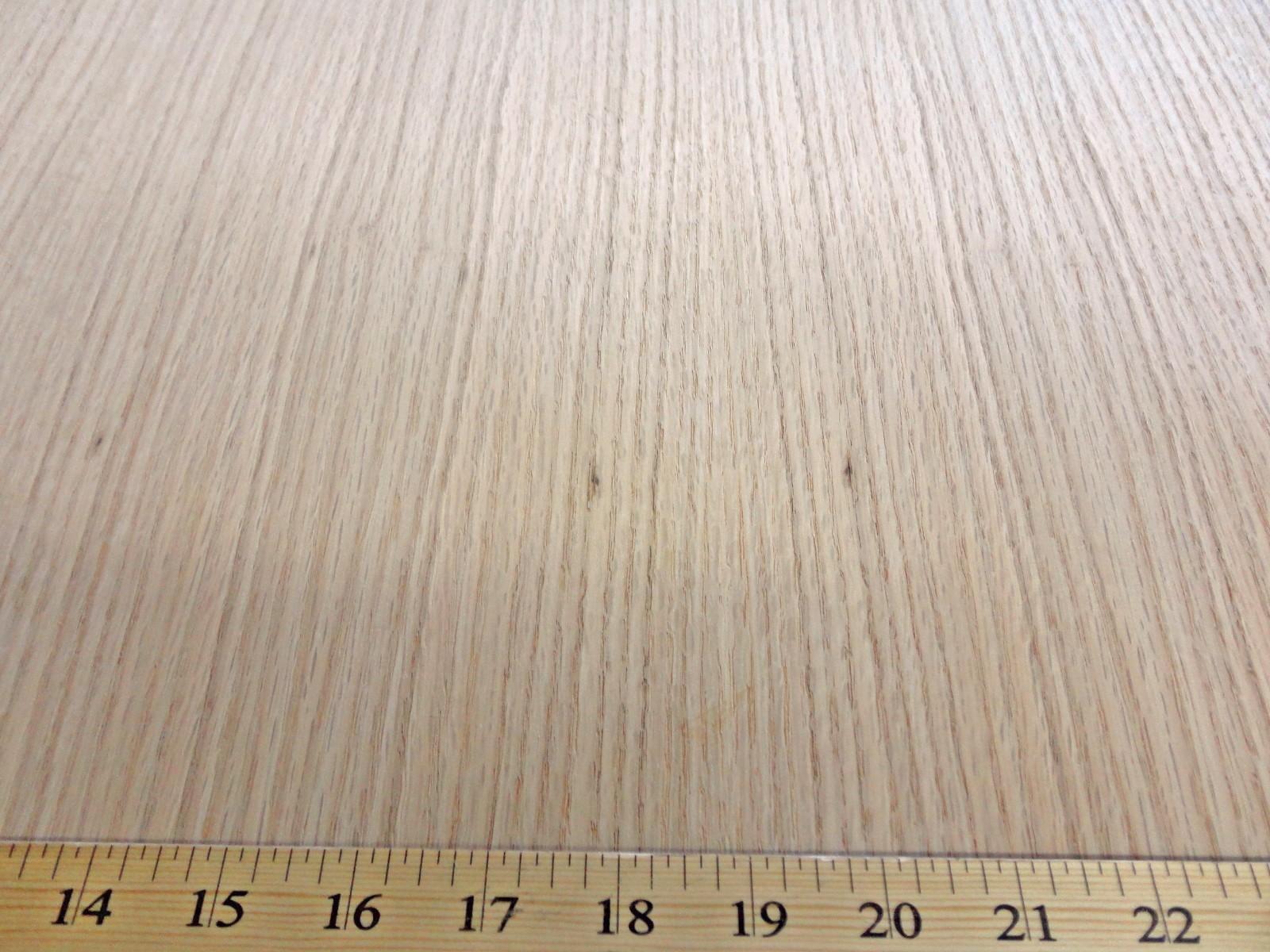 Red Oak wood veneer 47" x 60" with phenolic backer (HPL plastic backer ...