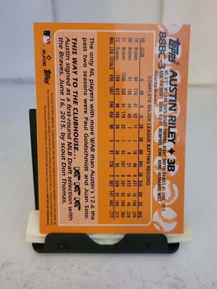 2023 Topps Chrome #88BC-3 AUSTIN RILEY 1988 Silver HOLO Refractor | eBay