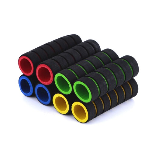 2PCS Bicycle Grips EVA Sponge Handlebar Cover Grips Anti-skid Soft Bike ...