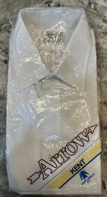 Vintage New Arrow Kent Long Sleeve Dress Shirt Size 17 1/2-33 Gentleman ...