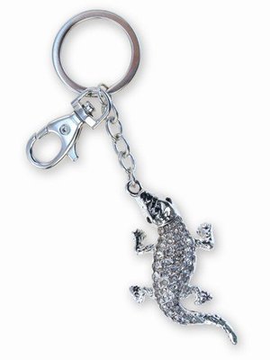Puzzled Clear Alligator Sparkling Charm Key Chain NEW Keyring Jewelry ...