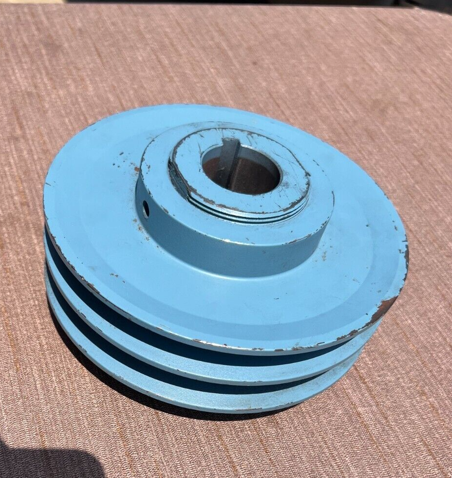 Maska 8670 Cast Iron Dual Pulley V Groove Belt Pulley | eBay