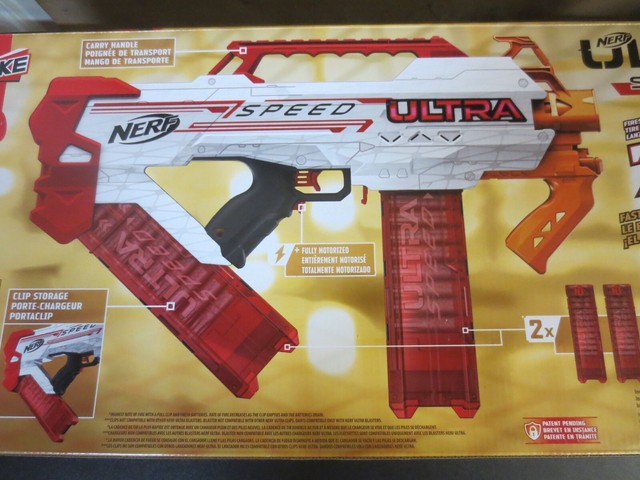 NERF Ultra Speed Fully Motorized Blaster Fastest Firing Ultra Blaster ...