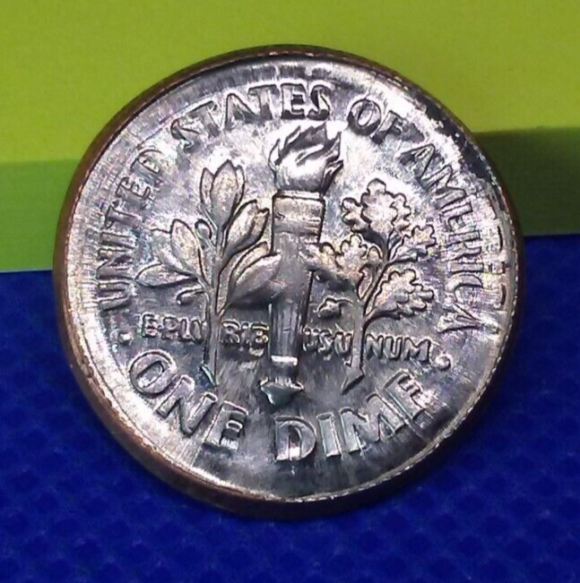 Broadstruck Dime ERROR 1999 Roosevelt 10c Off-Center Broad Strike ...