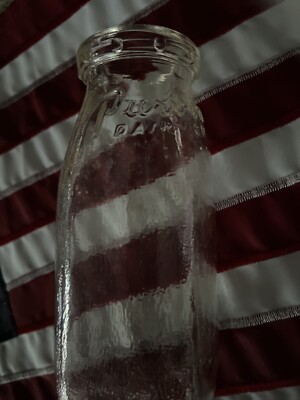 Vintage Half Pint Milk Bottle Purvin Dairy Wilkes Barre PA | eBay