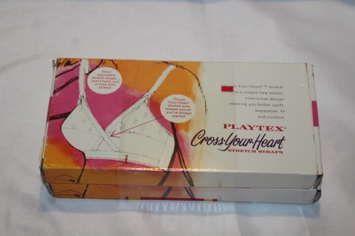 Vintage NOS Playtex Cross Your Heart Stretch Straps Bras Style 36 34C ...