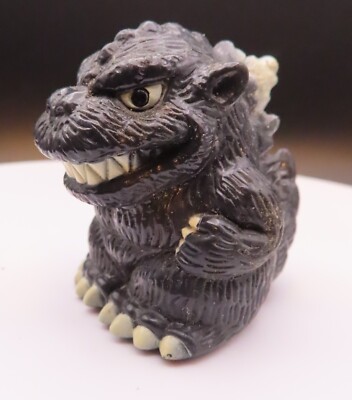 Godzilla Mini Figure Finger Puppet Black 1999 Bandai 1.5 Inches | eBay