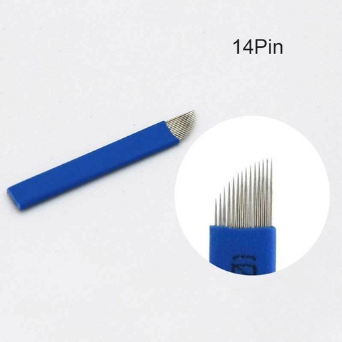 Microblading Needle Permanent Manual Makeup Embroidery Eyebrow Tattoo ...