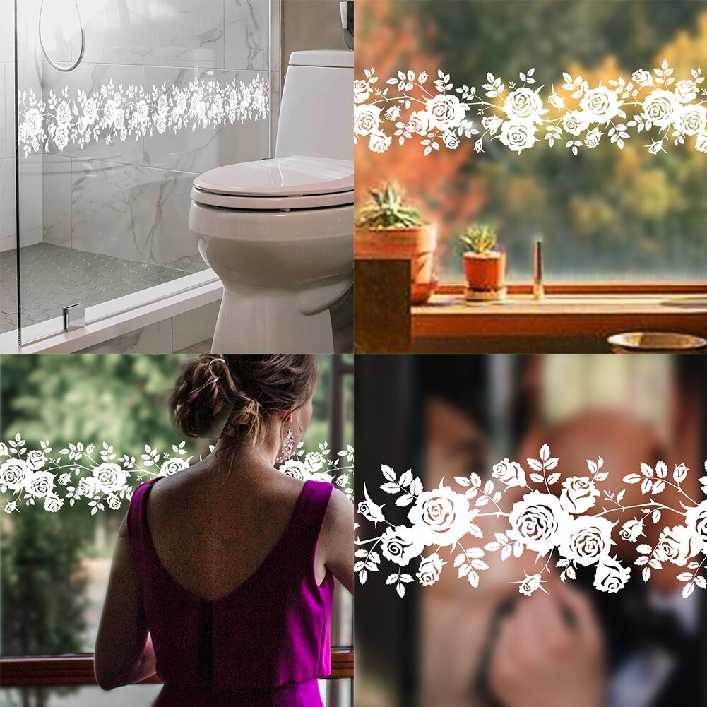 DIY White Flower Rattan Wall Sticker Easy to Apply Removable Vinyl ...