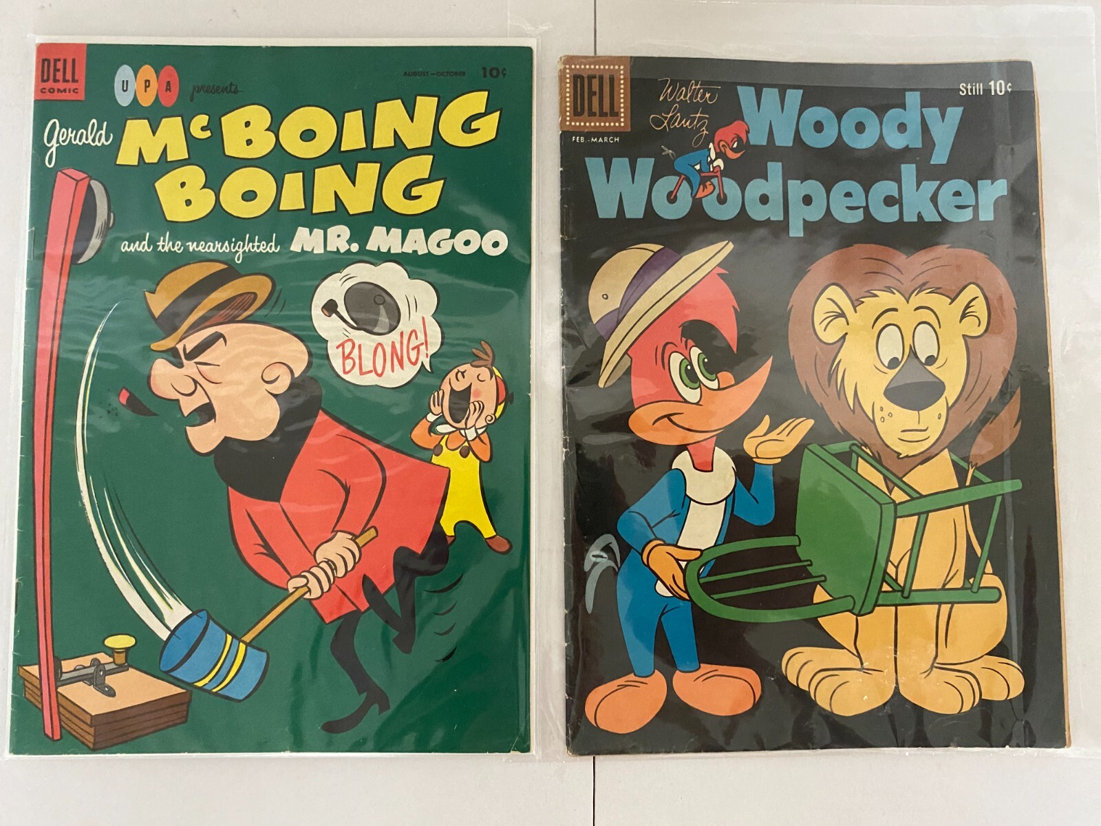 Vintage Lot of 2 Dell Comics, Woody Woodpecker-1959, Gerald McBoing ...