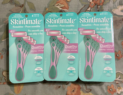 Schick Skintimate Sensitive Razors 4 Blades, 3 sets of 4 | eBay
