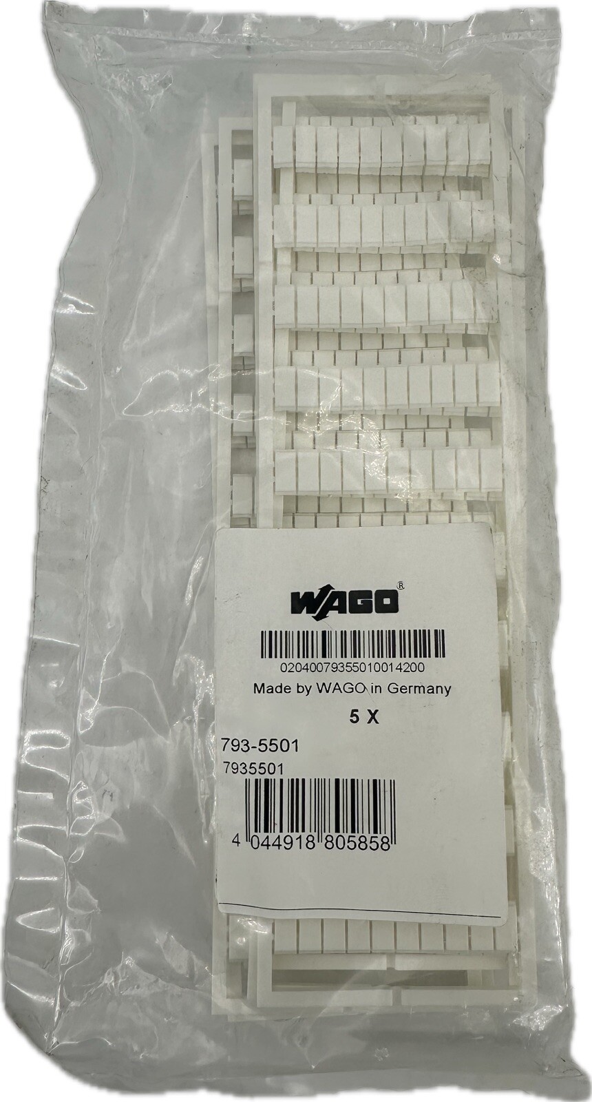 Set Of 5 Cards Of Marking Wmb Wago 793-5501 | eBay