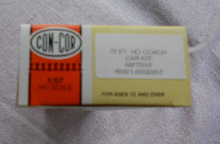 CON-COR 72' COACH HO GAUGE AMTRAK NIB | eBay