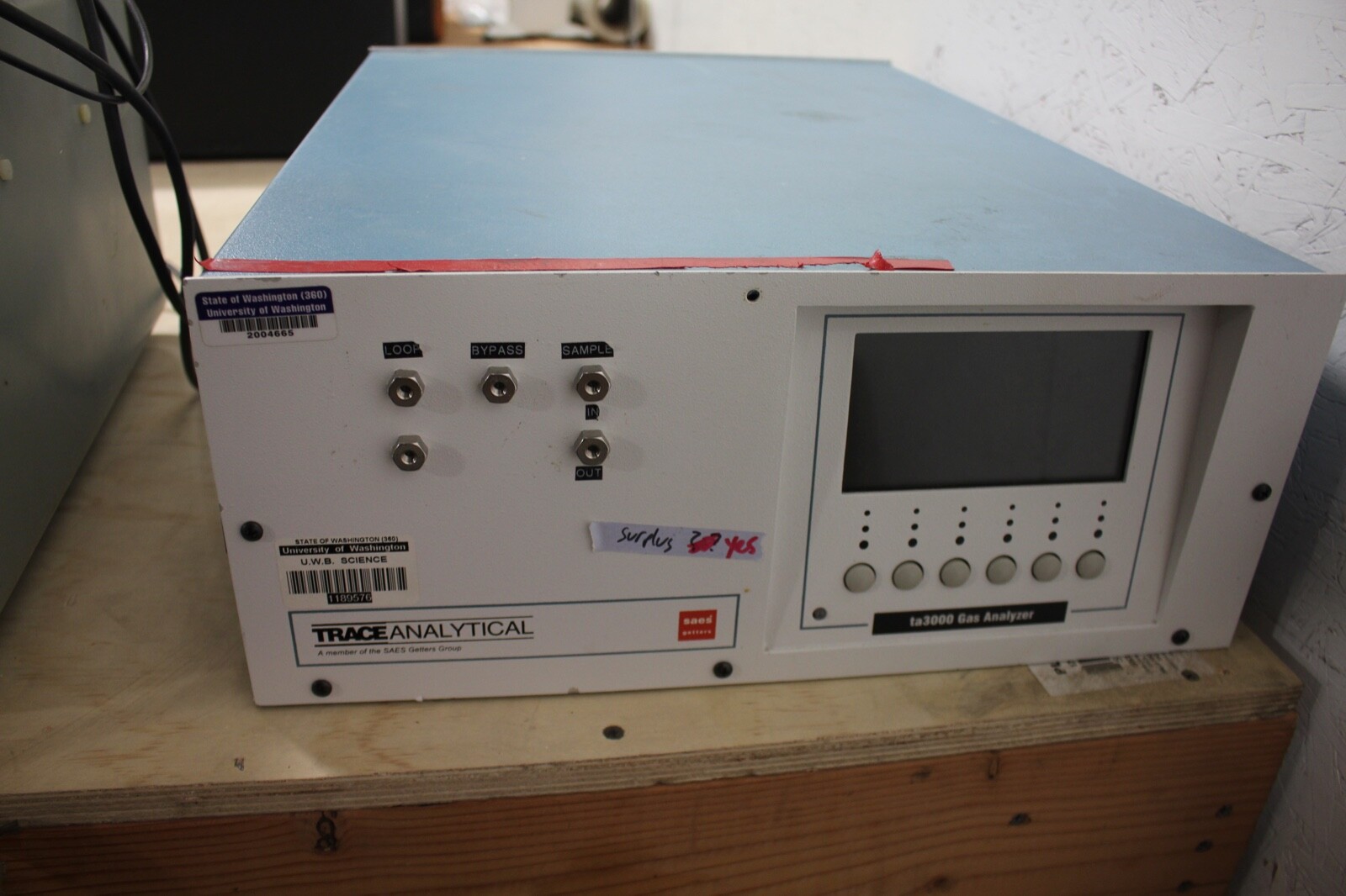 TRACE ANALYTICAL ta3000 Gas Analyzer | eBay