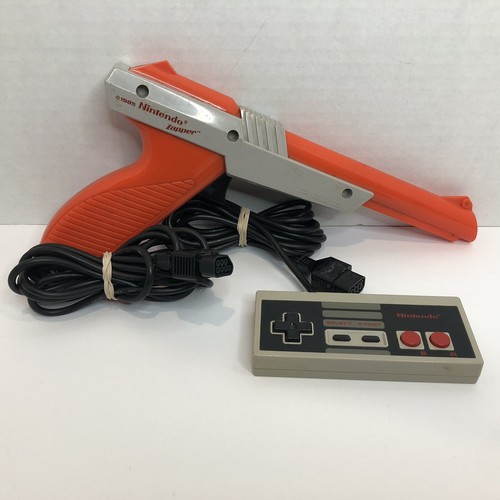 OEM NINTENDO NES Wired Light Gun Zapper NES-005 & NES-004 Controller ...