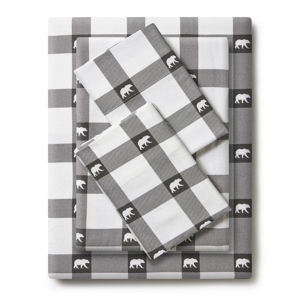 Mellanni Heavy Flannel Sheet Set 180GSM, Deep Pocket 100% Cotton Sheets ...