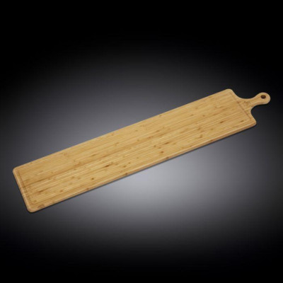 LONG SERVING BOARD WITH HANDLE, Set of 2 Wood 39.4" X 7.9" | 100 X 20 ...