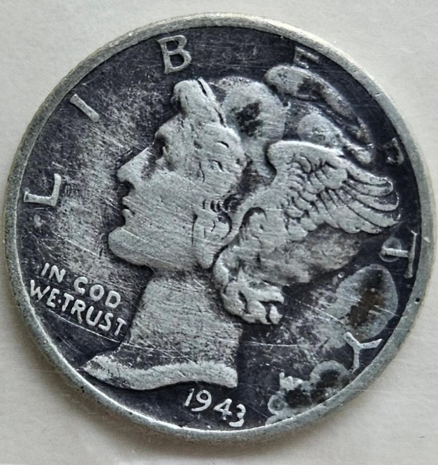 US 1943-P Mercury Winged Liberty Head Silver Dime, 90% Silver | eBay