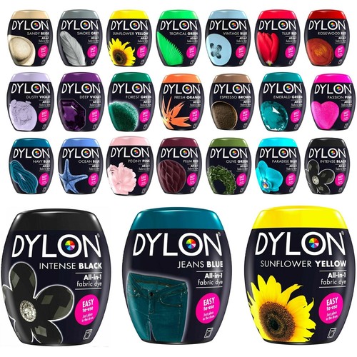 DYLON Machine Dye Pods 350g Various Colours for DIY Clothing Jeans ...