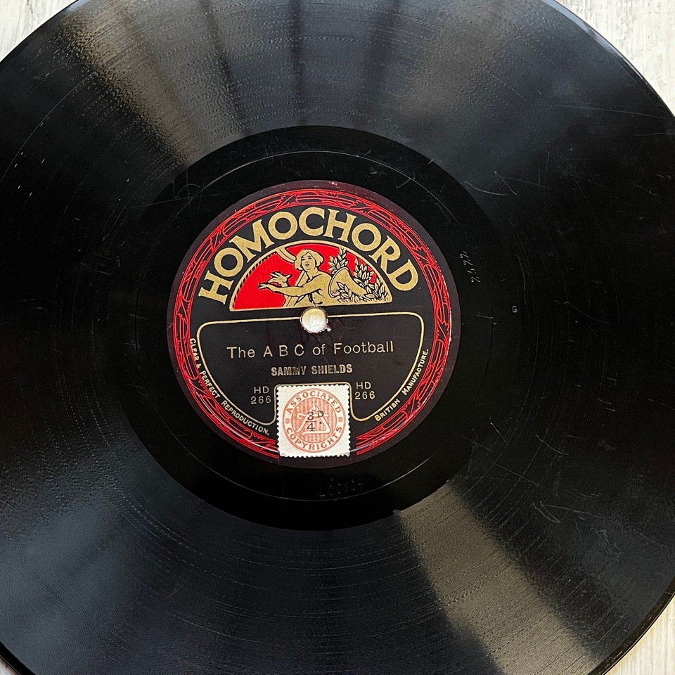 ‘SPORTING COMEDIAN’ SAMMY SHIELDS ’THE A.B.C. OF FOOTBALL’ HOMOCHORD 78 ...