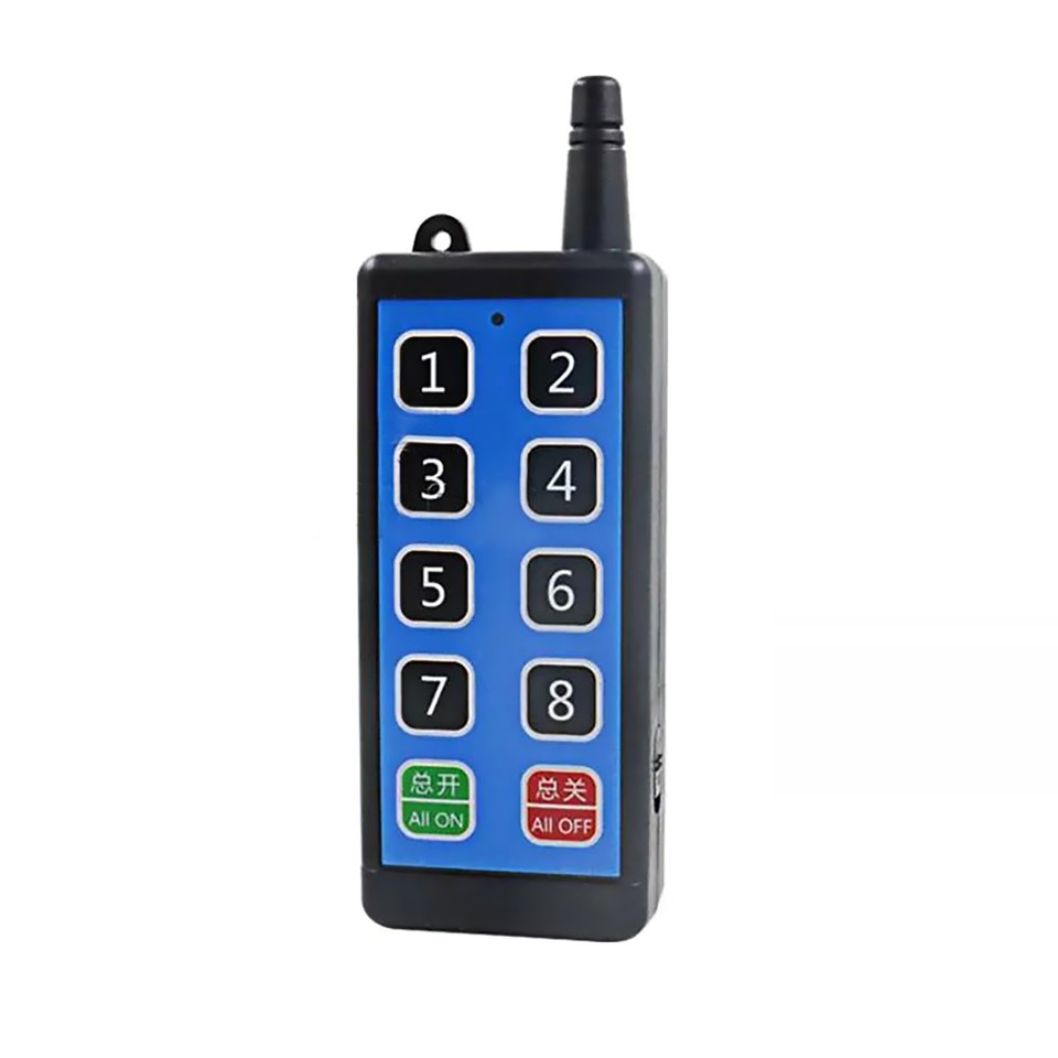 Power Supply 8 Channel Wireless RF433MHz Remote Control Switch Relay ...