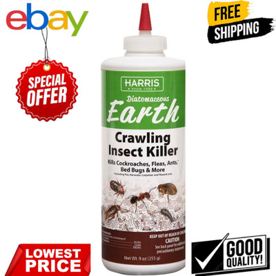 Harris Diatomaceous Earth Crawling Insect Killer Powder, 9oz | eBay