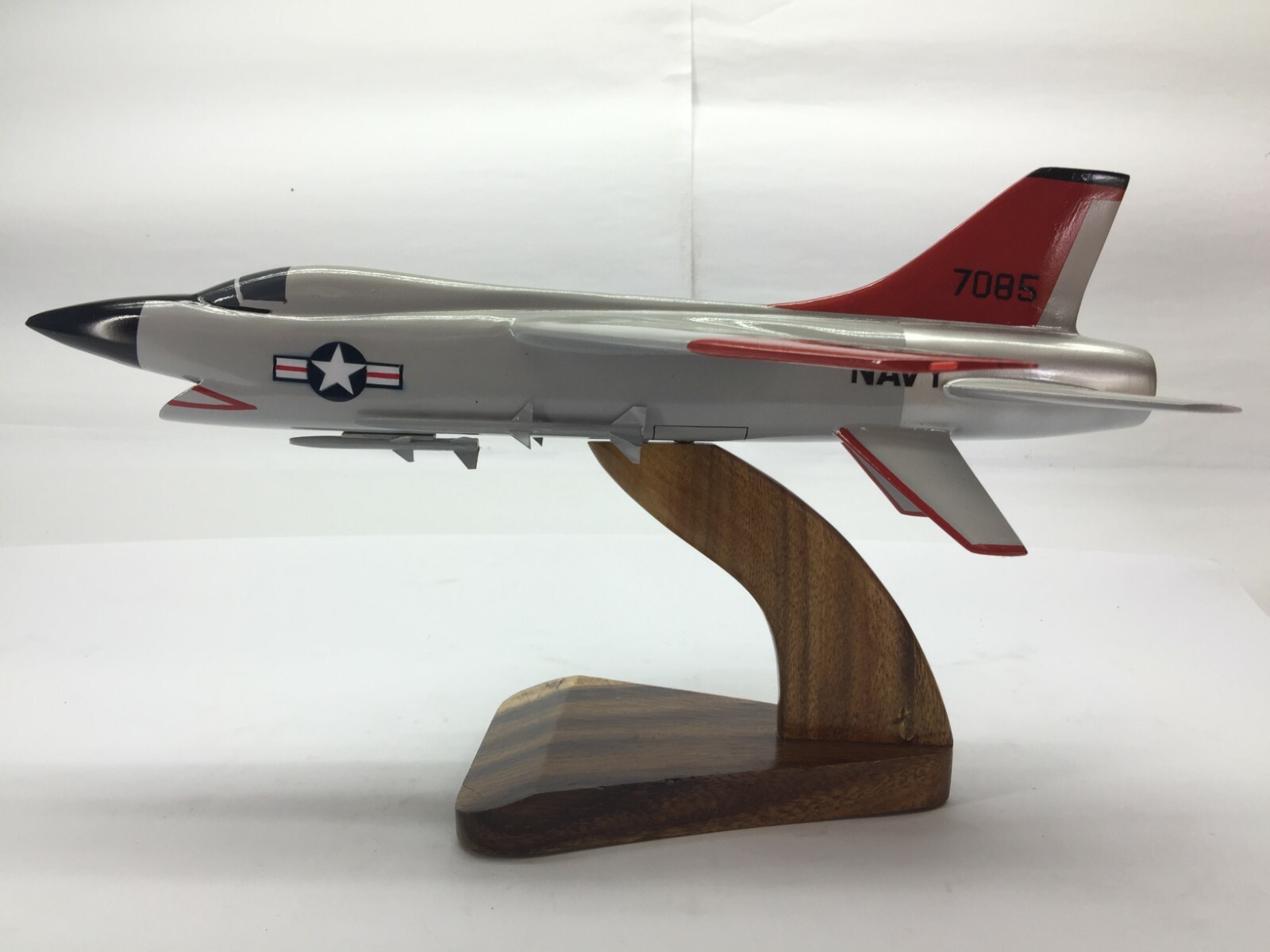 Vought XF8U-3 Crusader III Fighter Aircraft Wood Model Replica BIG Free ...
