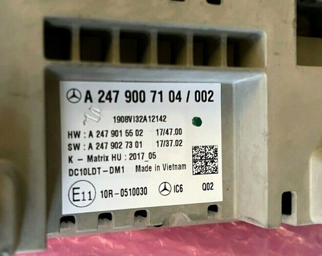 2019 a Class CLA 250 Speedometer Screen Assembly 2479007104 for sale ...