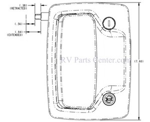Exterior 17217-02 for Model 30-900 Exterior Only 1 inch deadbolt ...