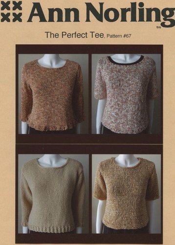 Ann Norling KNITTING PATTERN 67 The Perfect Tee - Women 36"-52" - 6 ...