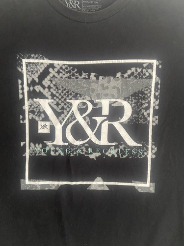 Young & Reckless T-Shirt Mens XL Black Racing Skateboard Hip Hop NWOT ...