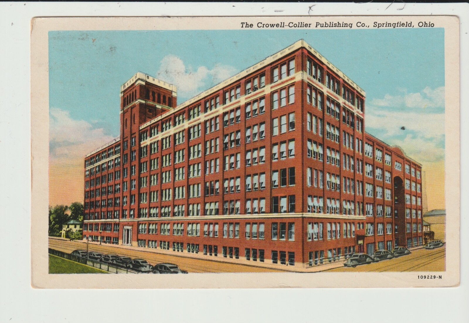 POSTCARD CROWELL - COLLIER PUBLISHING COMPANY SPRINGFIELD OHIO | eBay