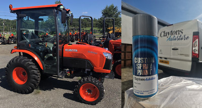 KUBOTA ORANGE PAINT MACHINERY TRACTOR ENAMEL GLOSS 400ML X2 | eBay