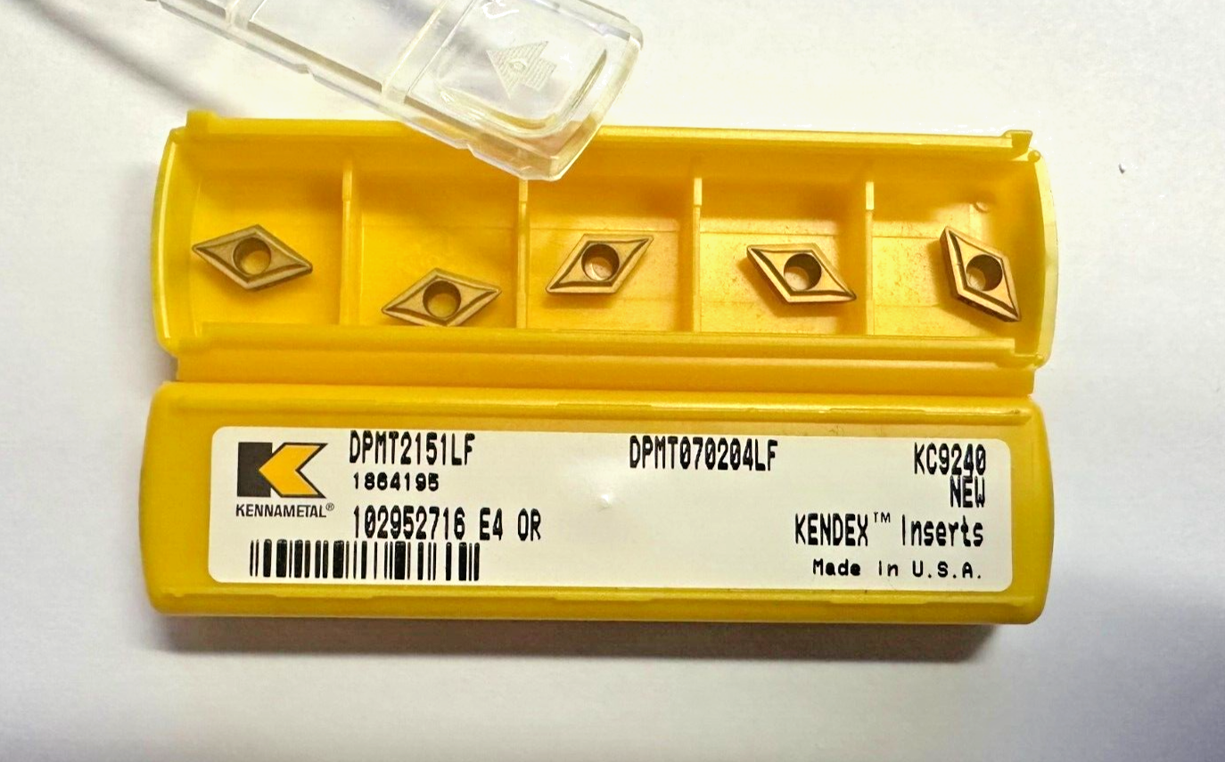KENNAMETAL KENDEX INSERTS DPMT070204LF KC9240 DPMT2151LF (Pack of 5) | eBay