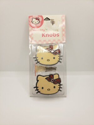 Hello Kitty Rare Enamel Drawer Or Cabinet Knob Set With Screws | eBay
