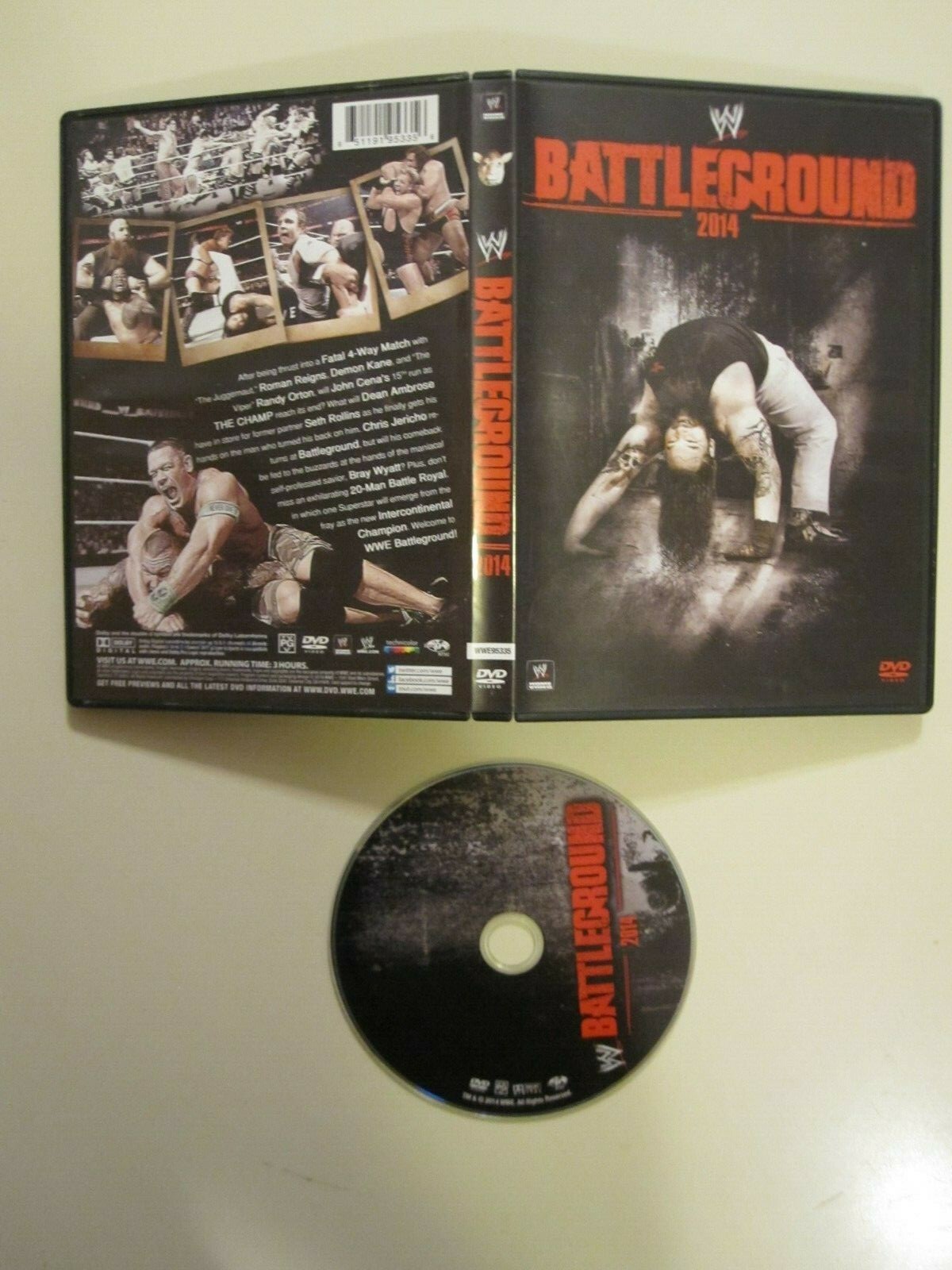 WWE - Battleground (DVD, 2014) Chris Jericho Rusev Bray Wyatt Dean ...