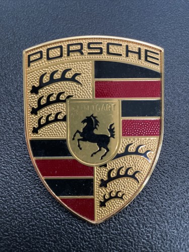 Porsche Crest Front Hood Emblem 9P1853601 | eBay