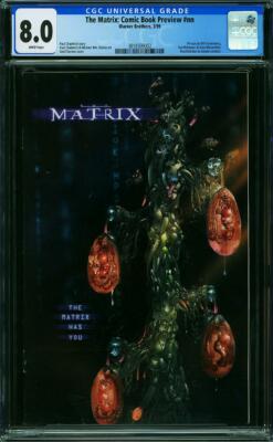 The Matrix: Comic Book Preview #nn 8.0 Warner 1999 Recalled! White! M8 ...