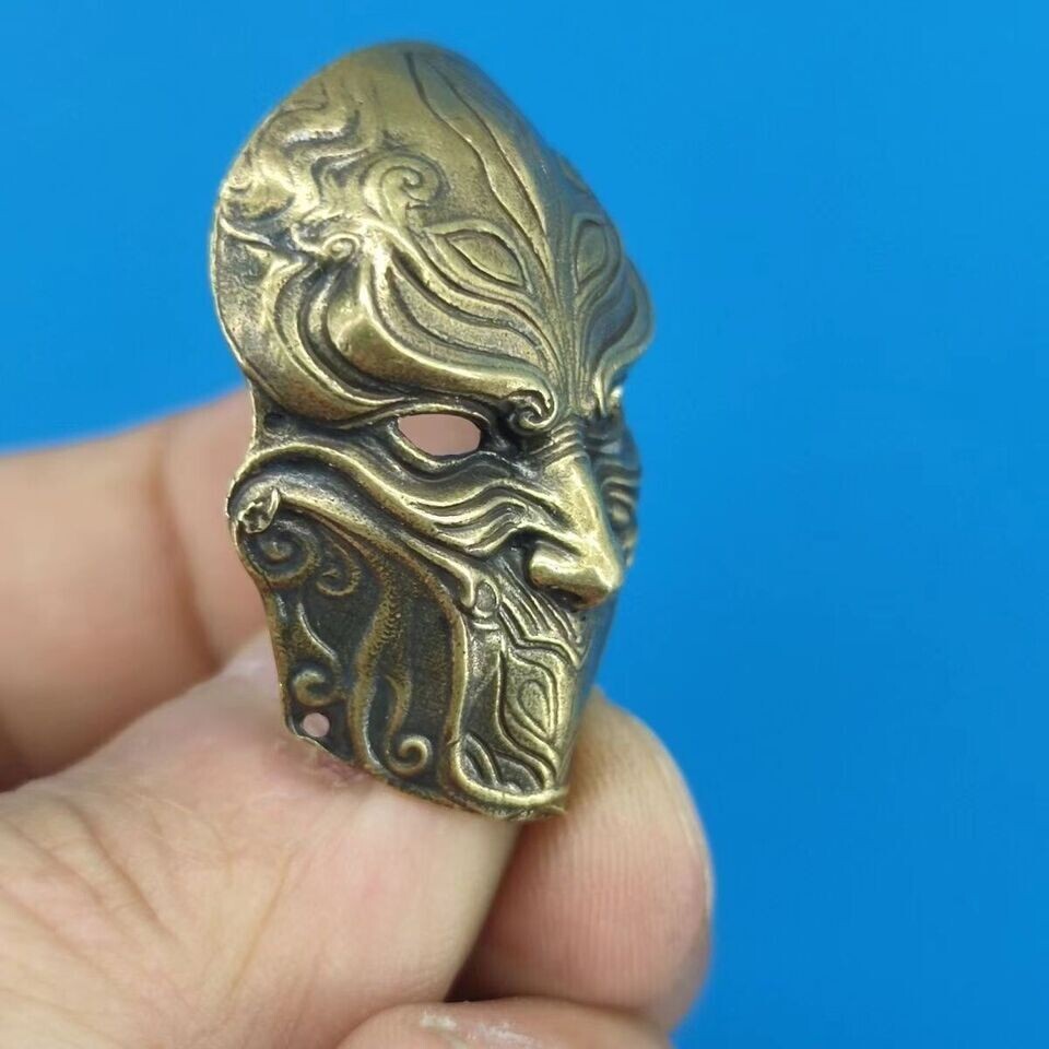 Brass anime character mask model figurine pendant keychain | eBay